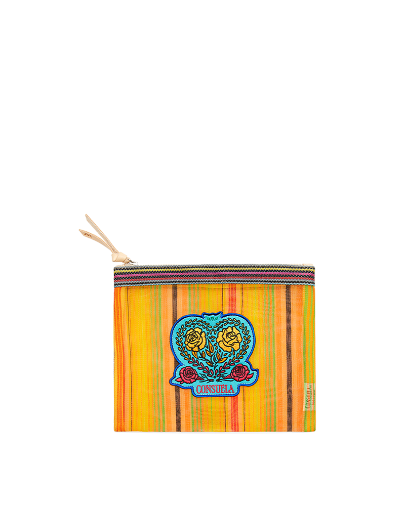 Elena Patch Slim Zip Pouch – Consuela