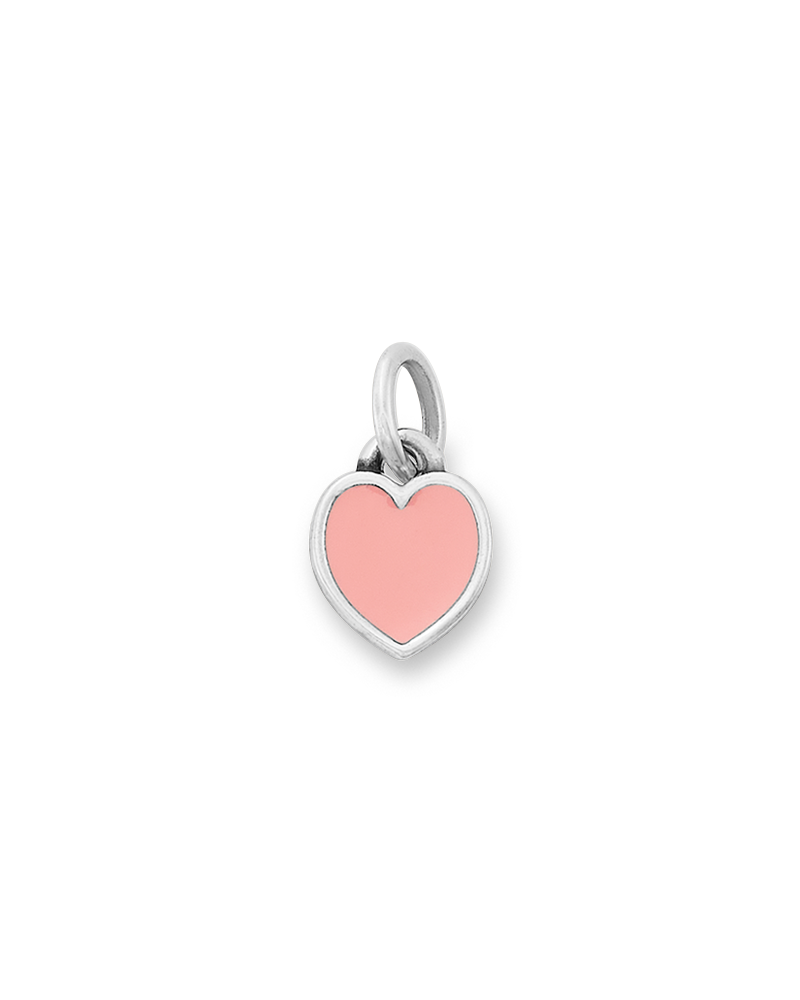 Enamel Pink Connected Hearts Charm – Consuela