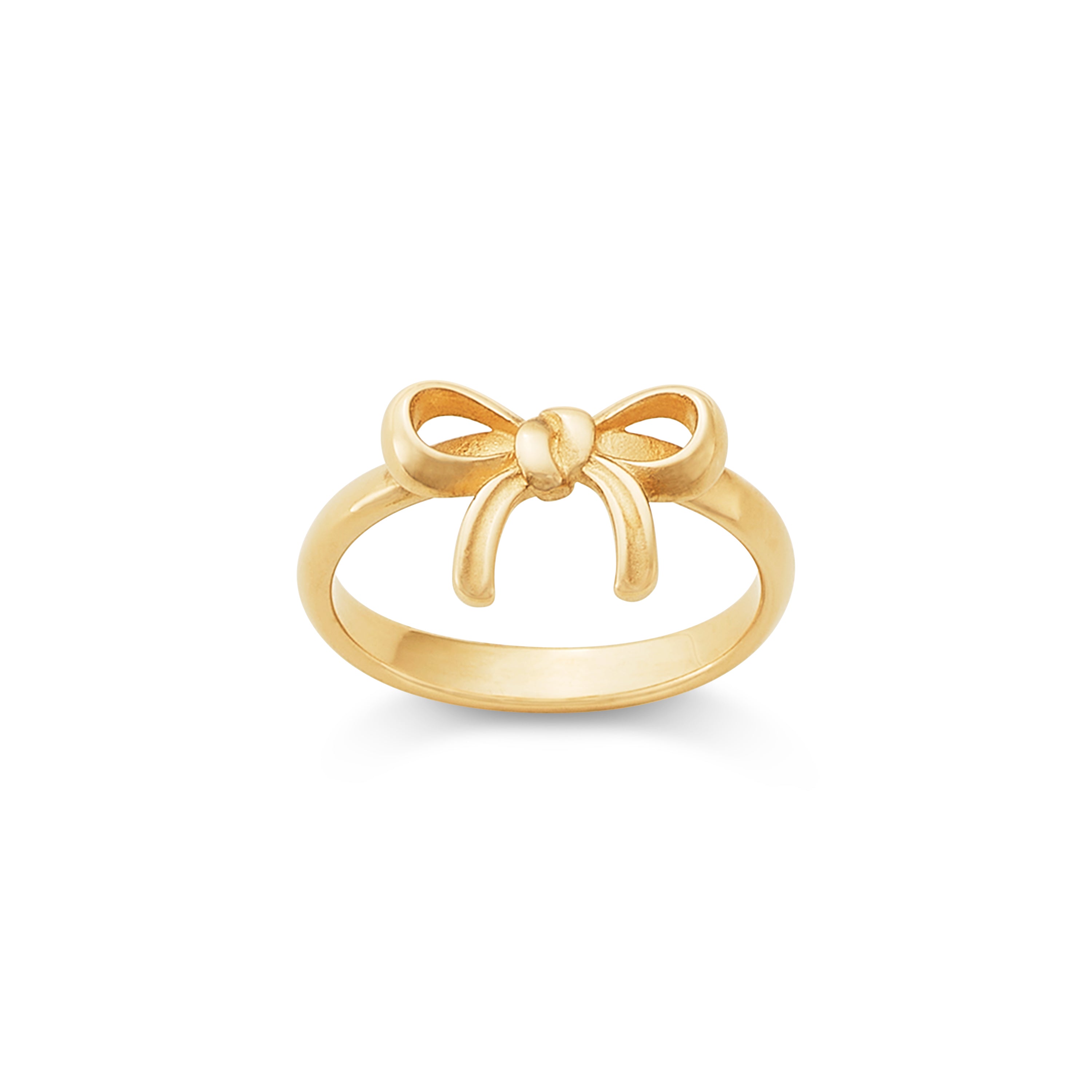 Delicate Bow Gold Ring – Consuela