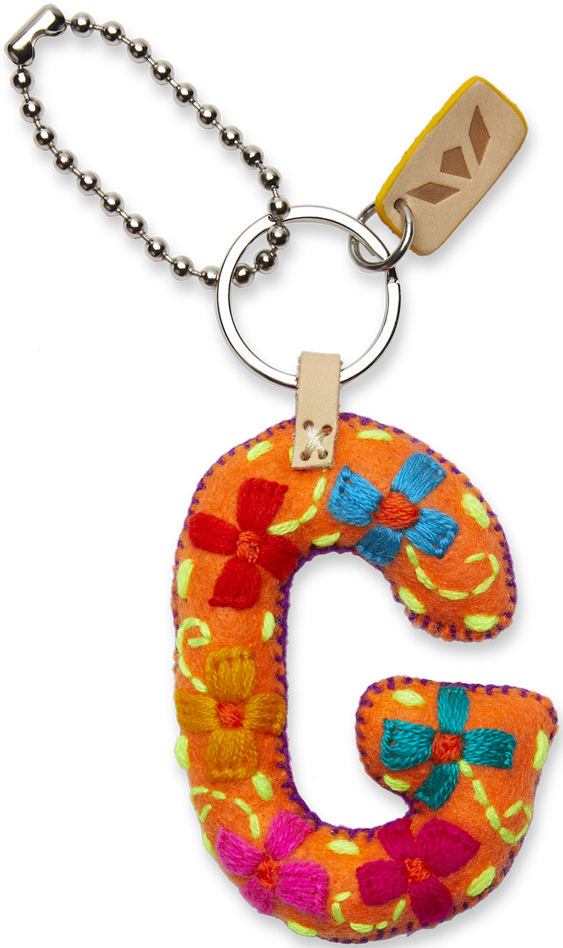 Orange Felt Alphabet Charms – Consuela
