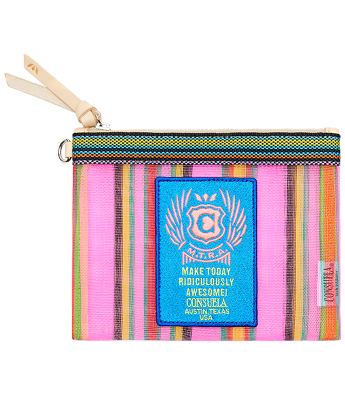 Lizzie Patch Mini Slim Zip Pouch – Consuela